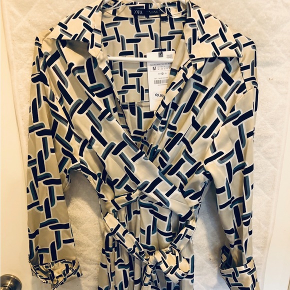 Zara | Dresses | Nwt Zara Print Midi Dress | Poshmark